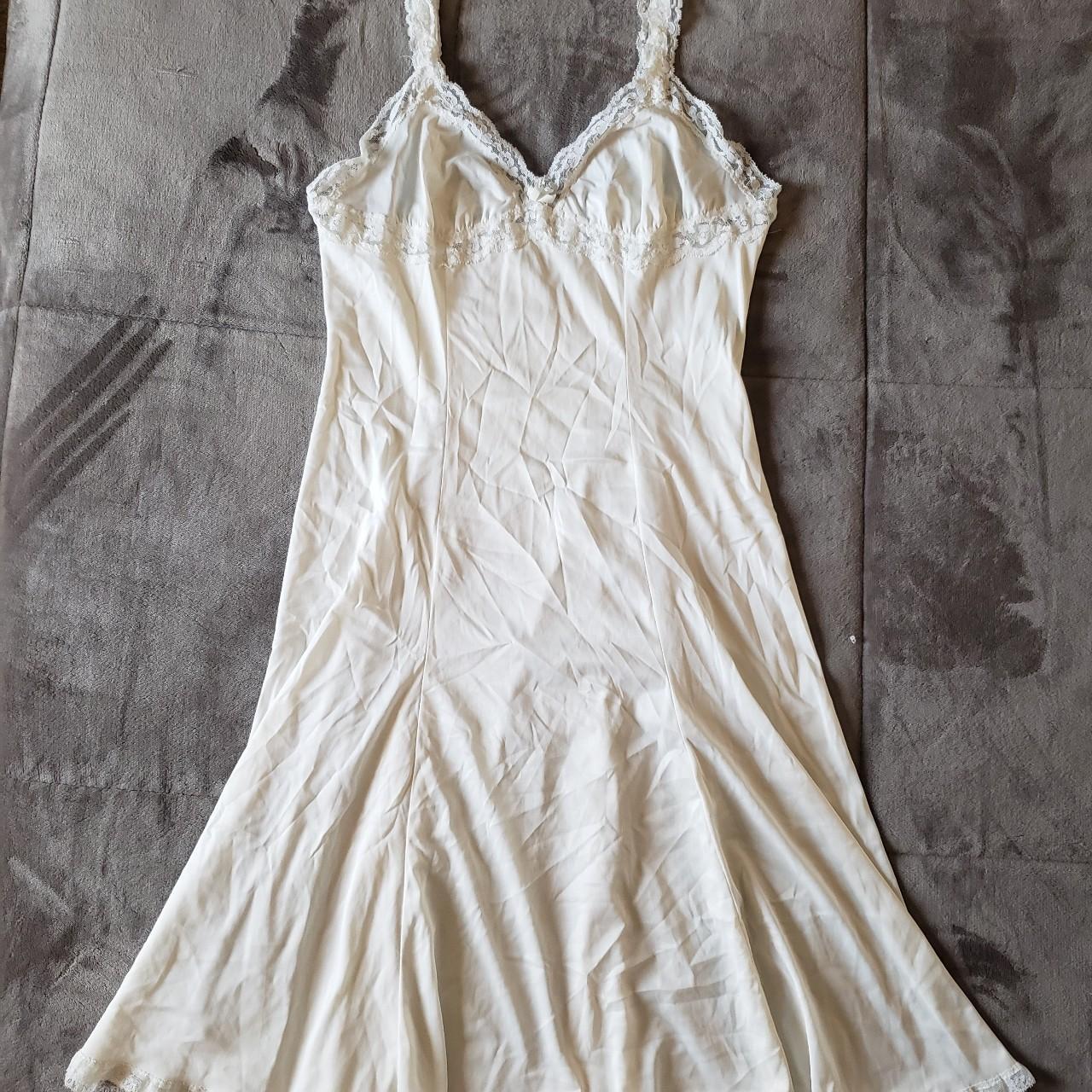 Olga Women's White Dress | Depop