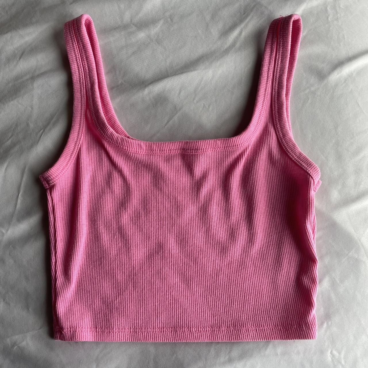 Cute pink tank! Worn only few times, still in great... - Depop