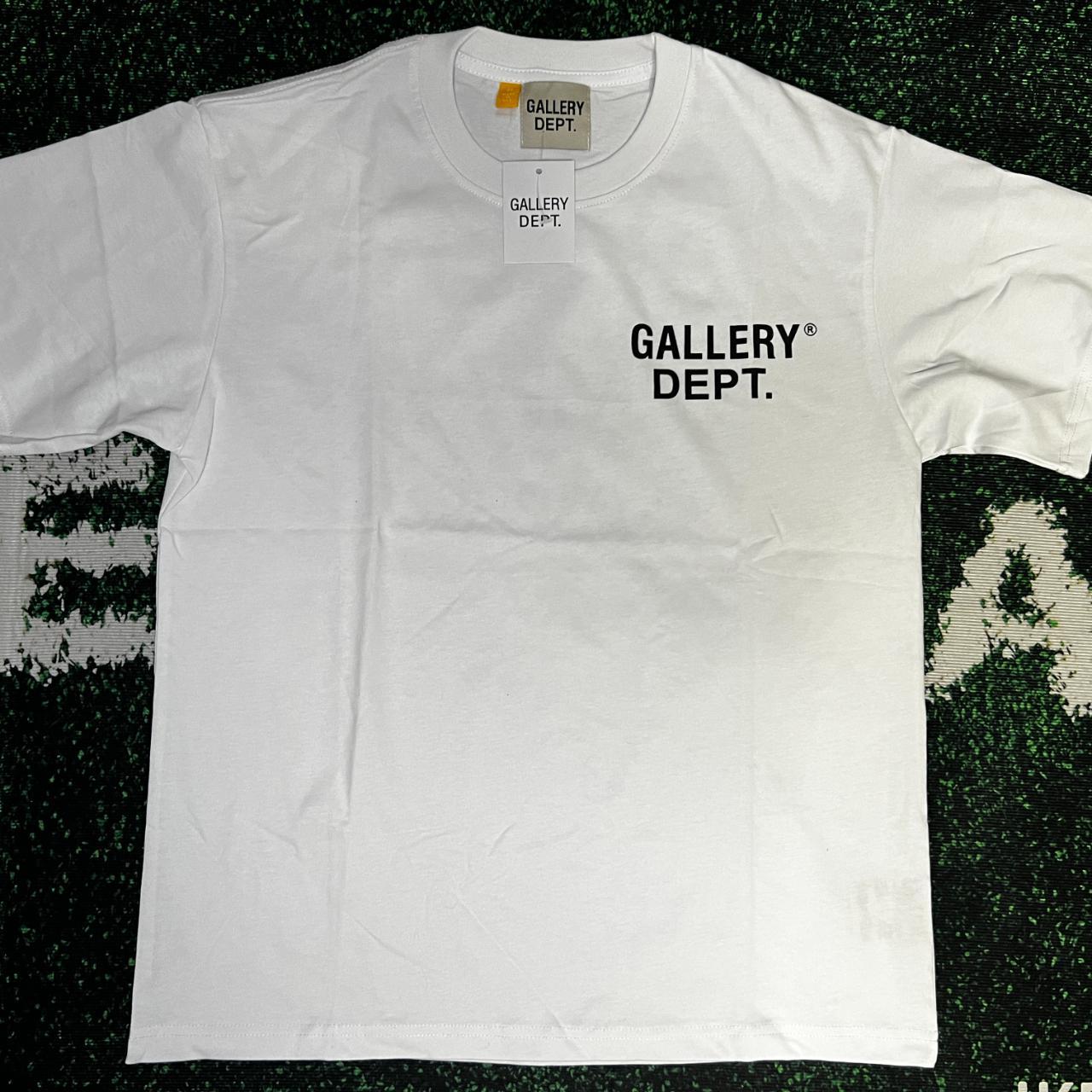 Gallery Dept. Men's Black and White T-shirt | Depop