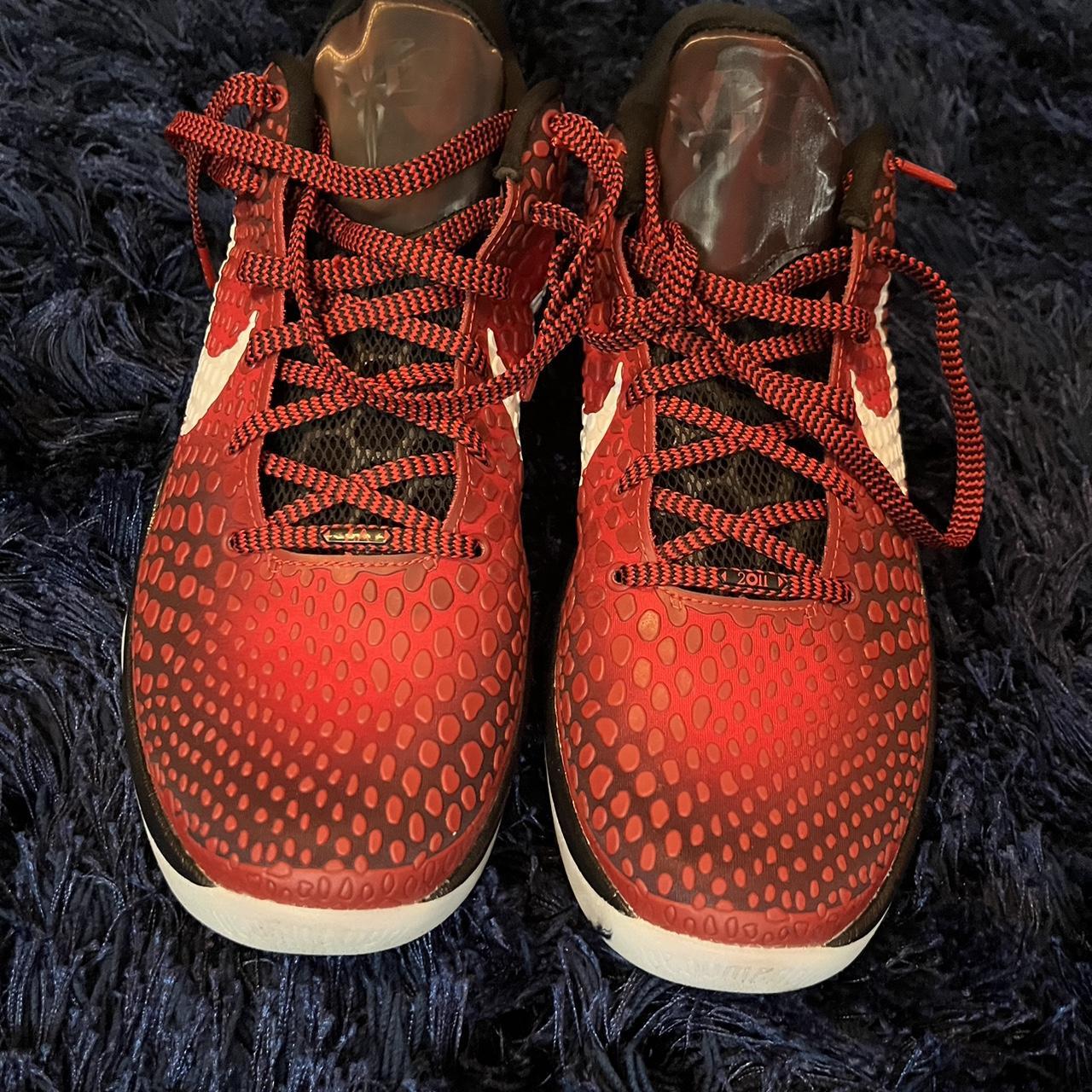 Kobe 6 “all star” Red and black. Low white midsole - Depop