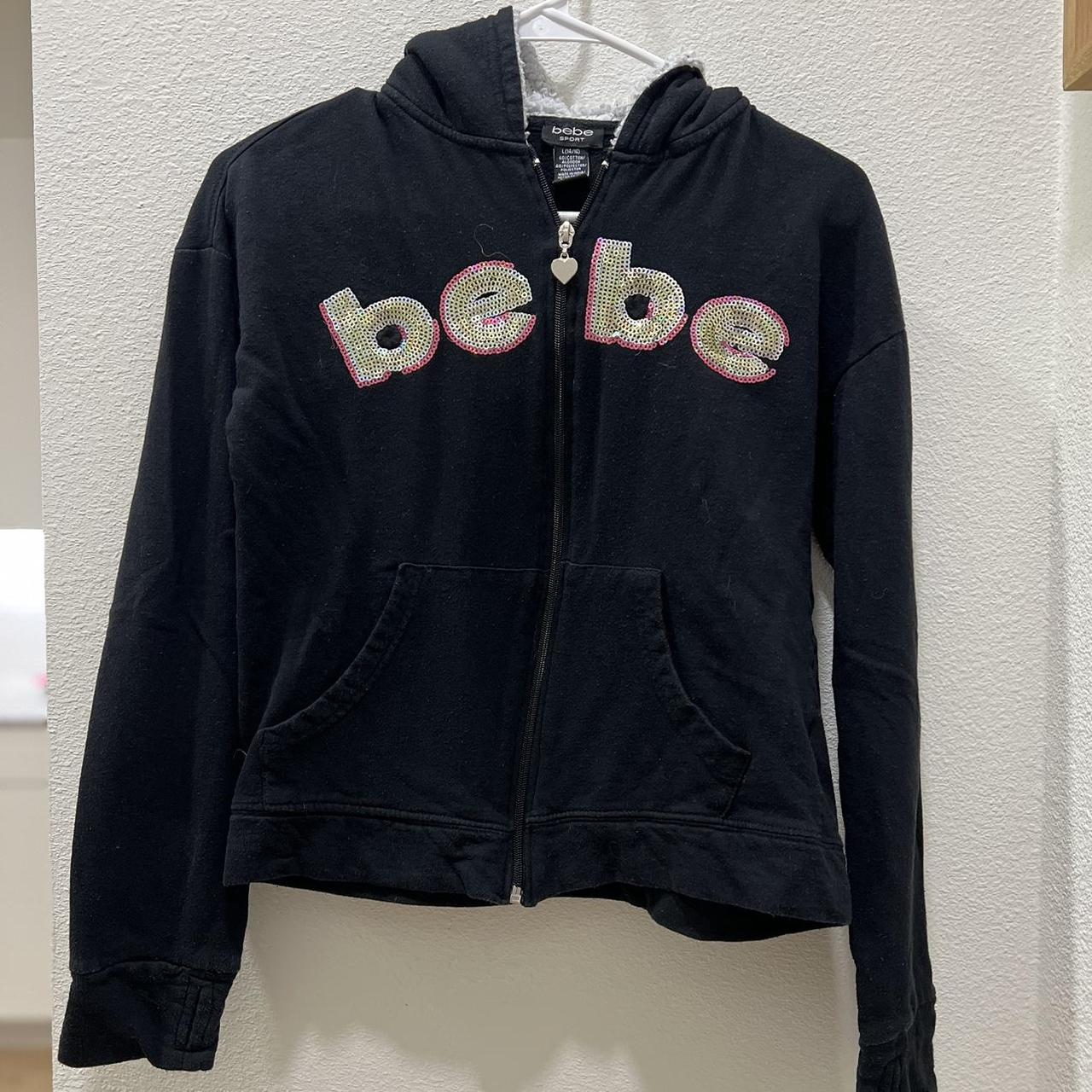 BEBE jacket Cute and adorable sequin logo imprint... - Depop
