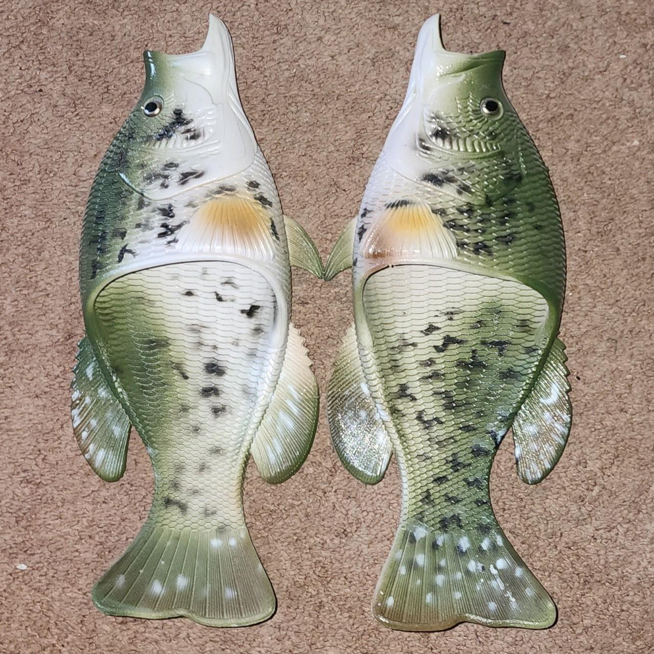 Fish Slides Size: 9M/ 10W Good condition - Depop