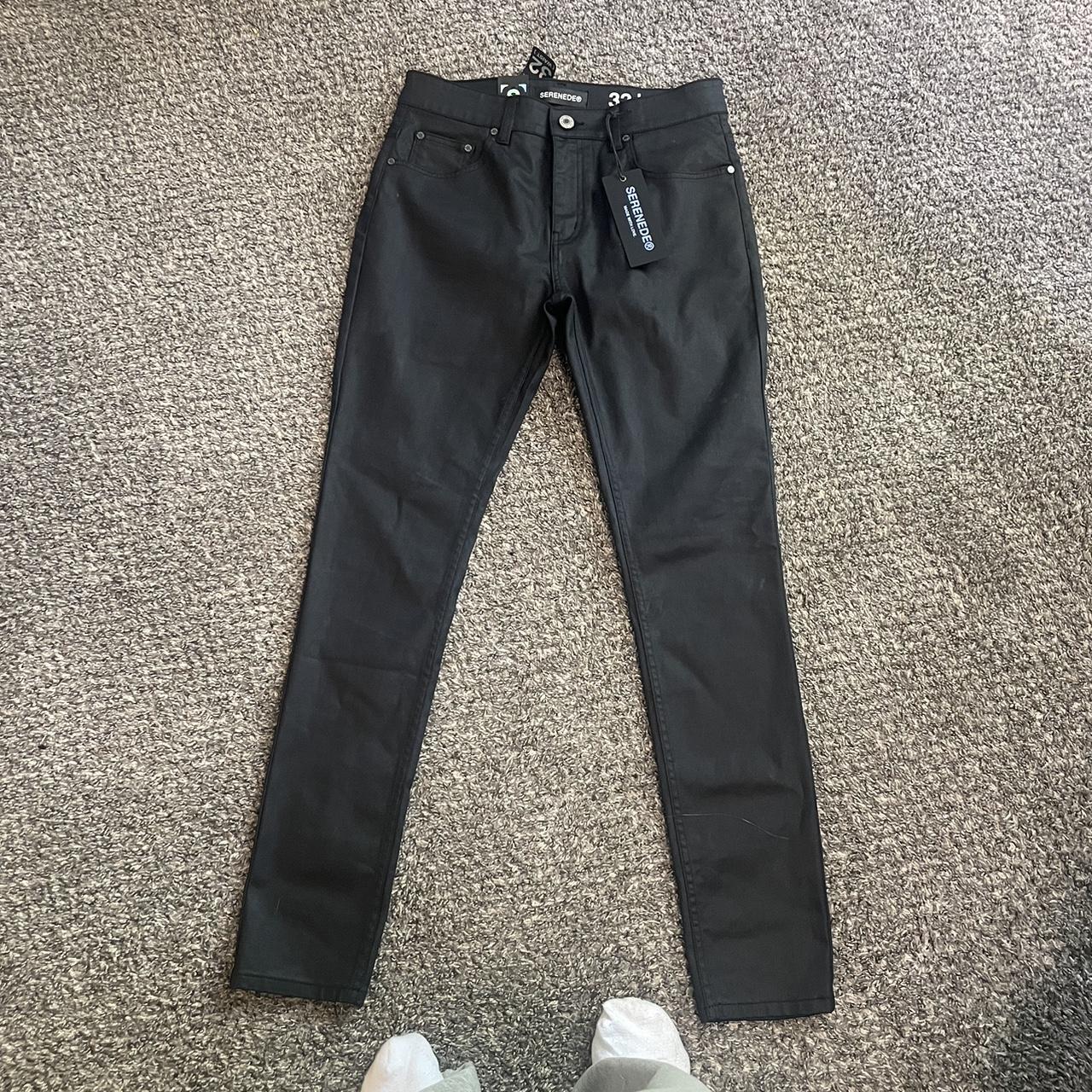 Serenede “Caviar” skinny jeans (wax denim jeans)... - Depop