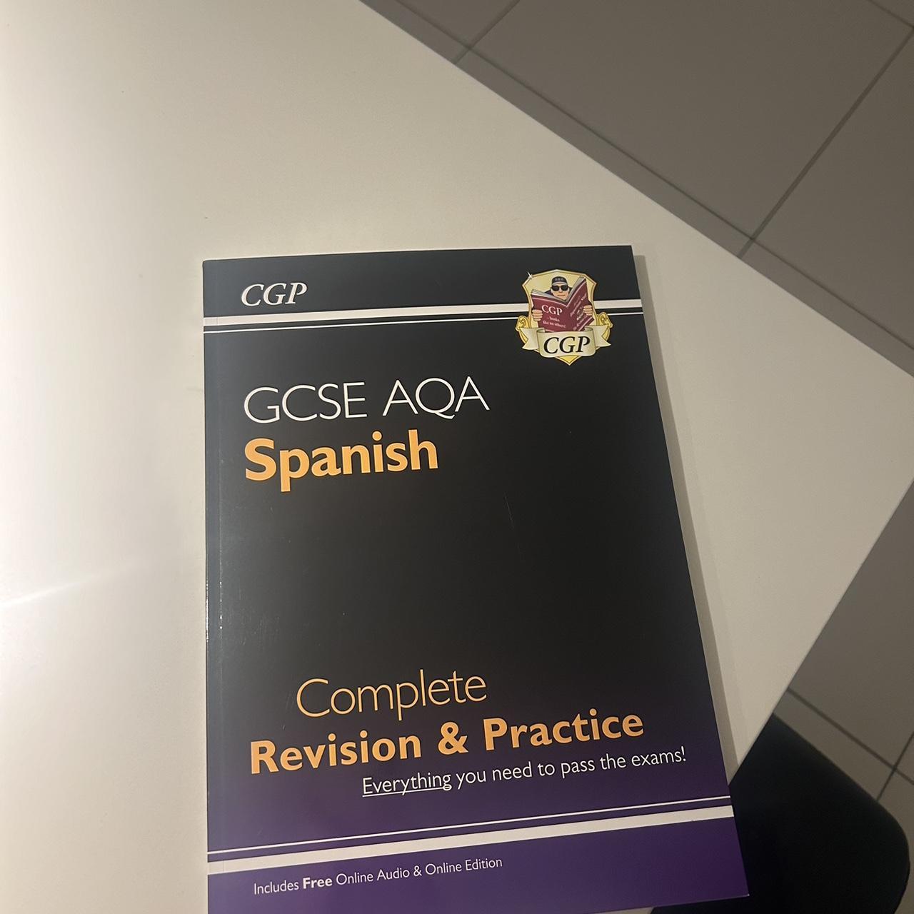 CGP AQA gcse spanish revision and practice book... - Depop