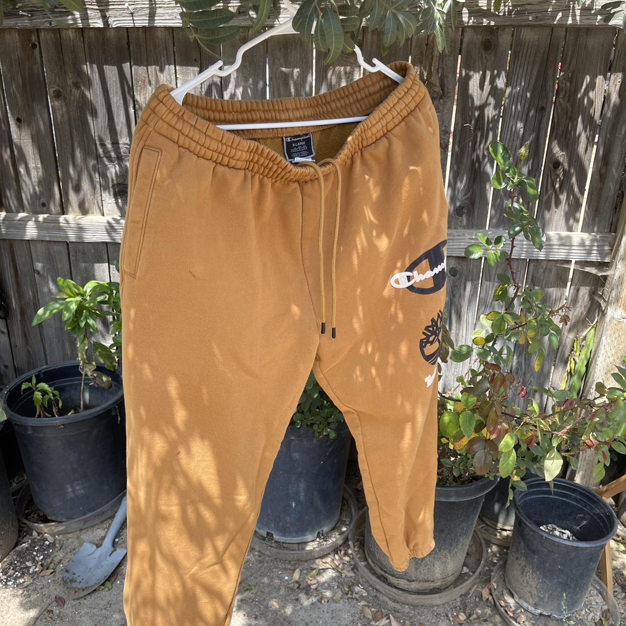 Champion Men's Tan Joggers-tracksuits | Depop