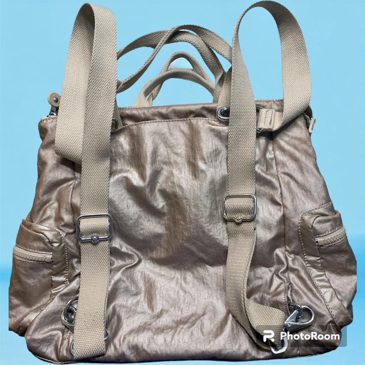 Kipling Women's Gold Bag | Depop