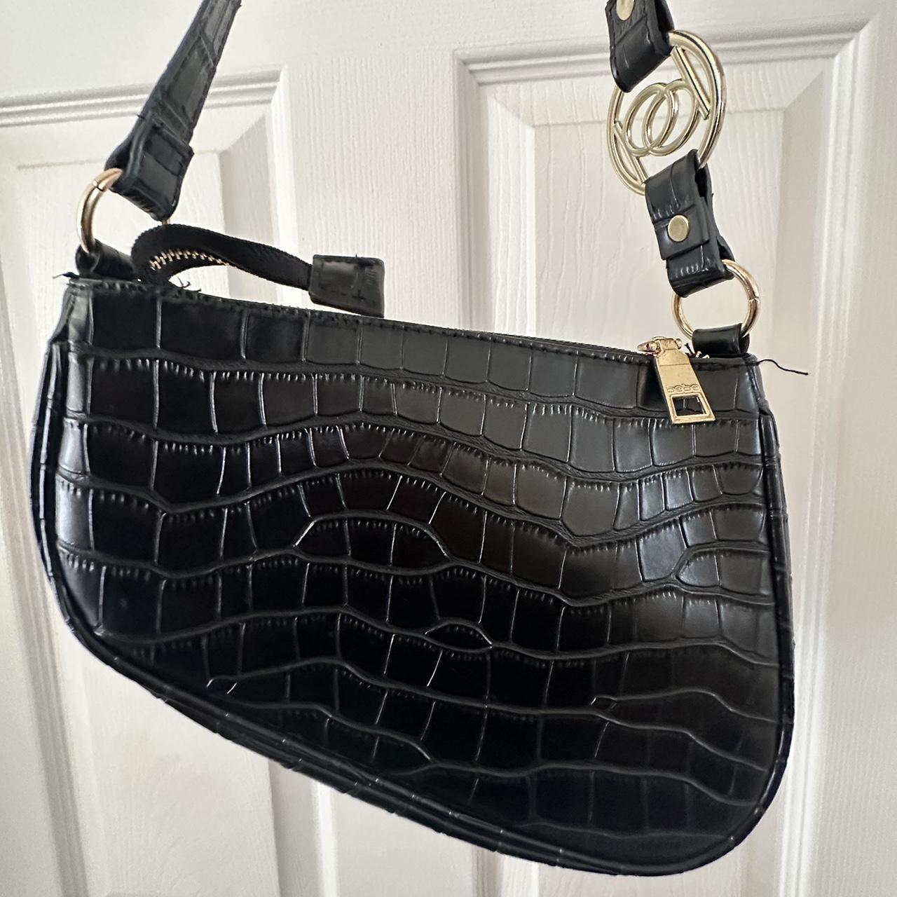 Bebe black and gold shoulder bag purse #bebepurse... - Depop