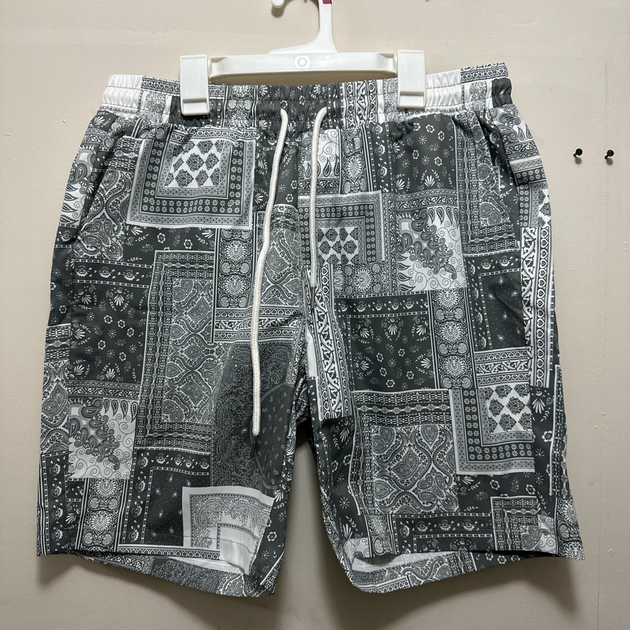 SHEIN Men's Grey and White Shorts | Depop