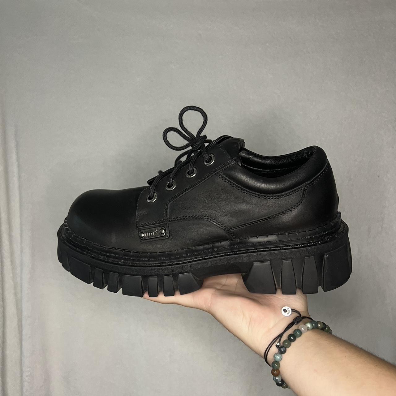 UNIF Women's Black Boots | Depop