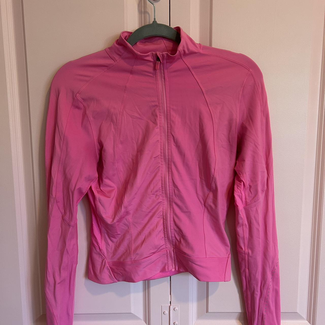 LULULEMON Pink long sleeve zip up jacket - Depop