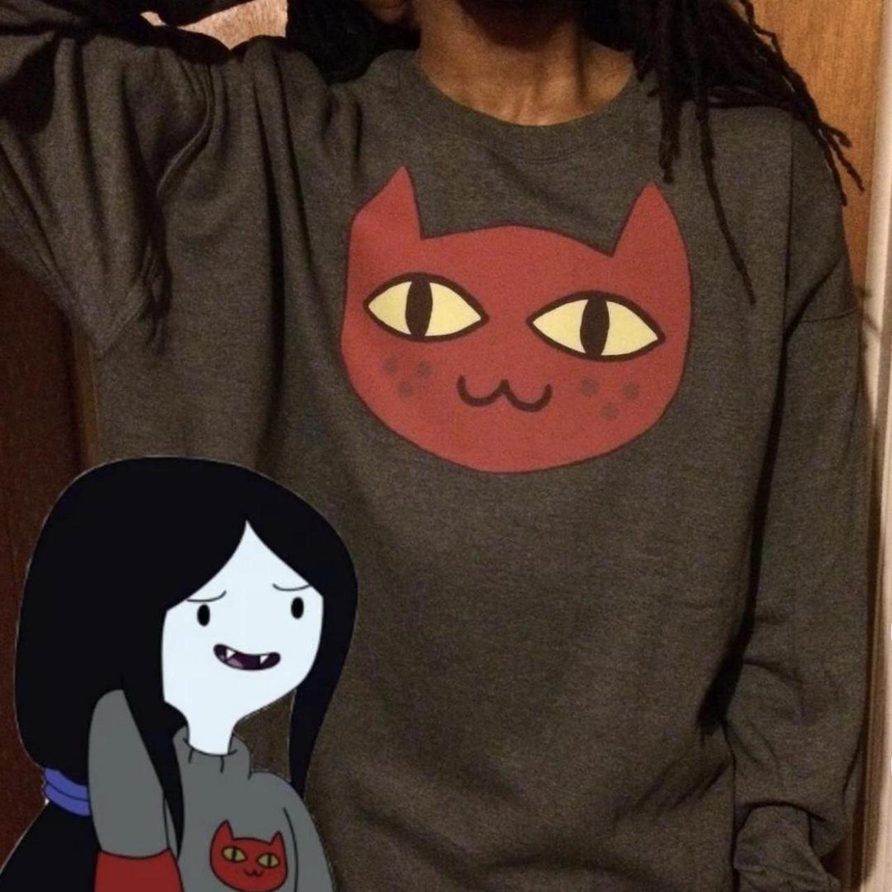adventure time marceline red cat print cosplay... - Depop