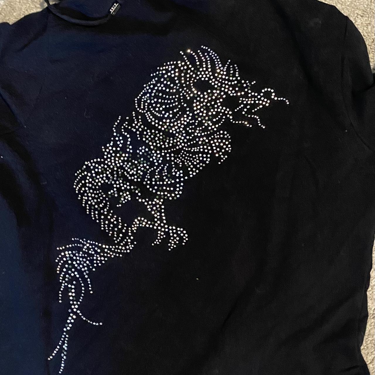 black y2k mcbling bcbg jacket! this jacket has a... | Depop