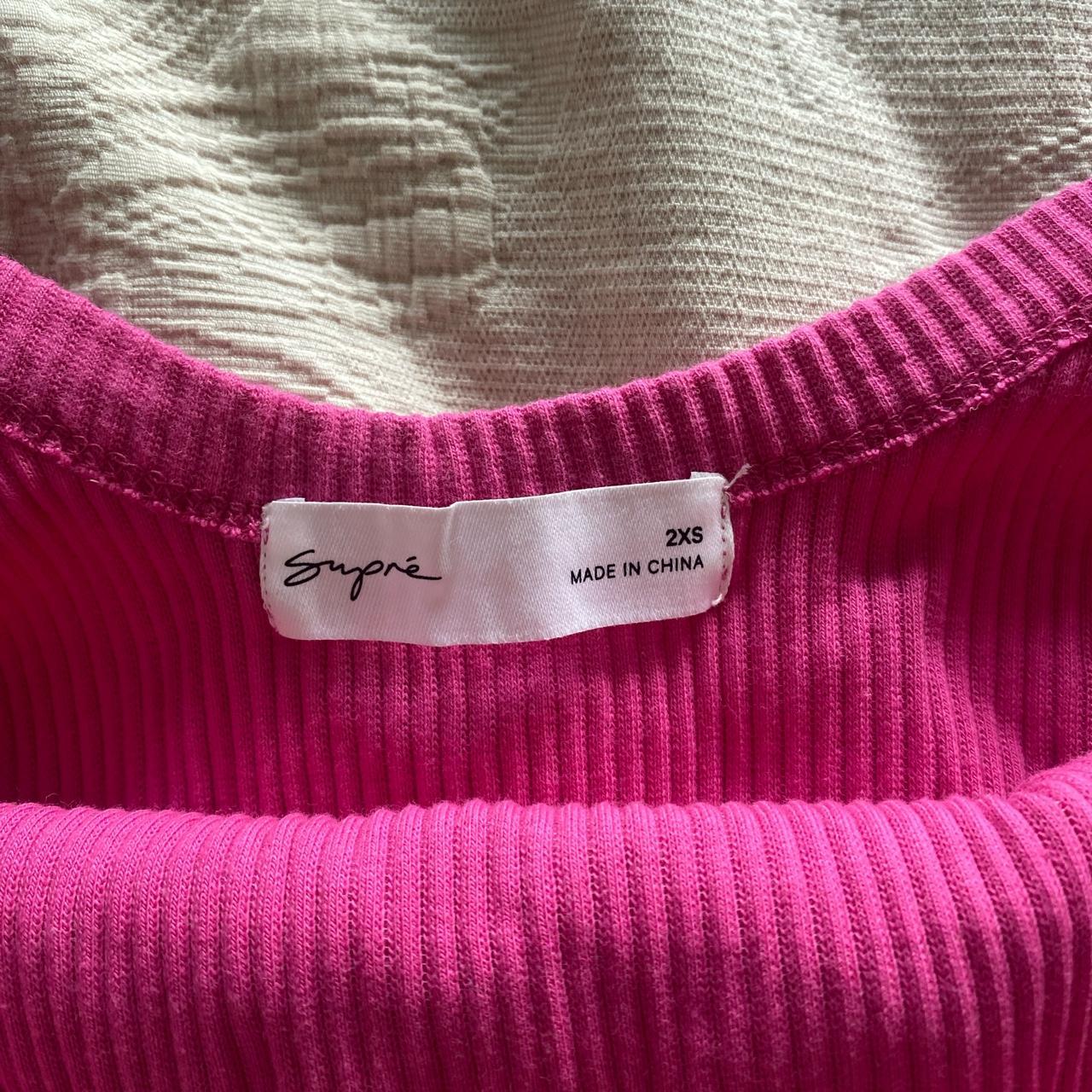 supre riri tank - pink size - 2xs retail price -... - Depop