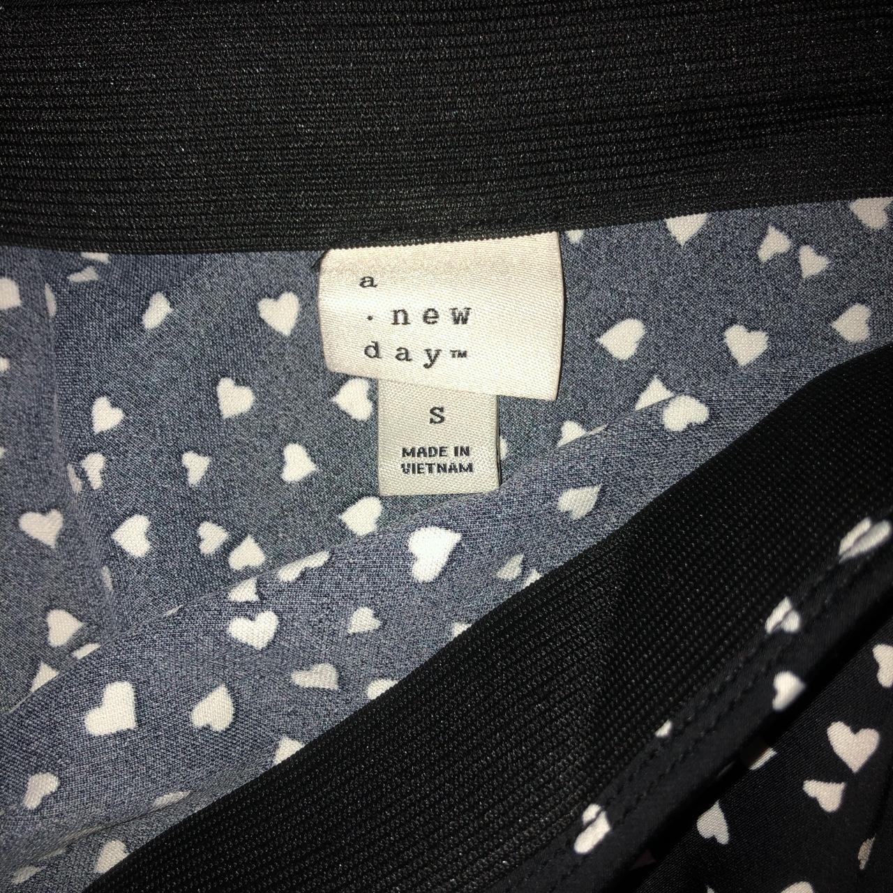 A New Day Women's Black and White Skirt | Depop