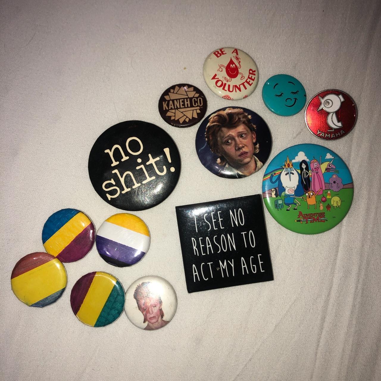 13 set pin / buttons Random buttons Price includes... - Depop