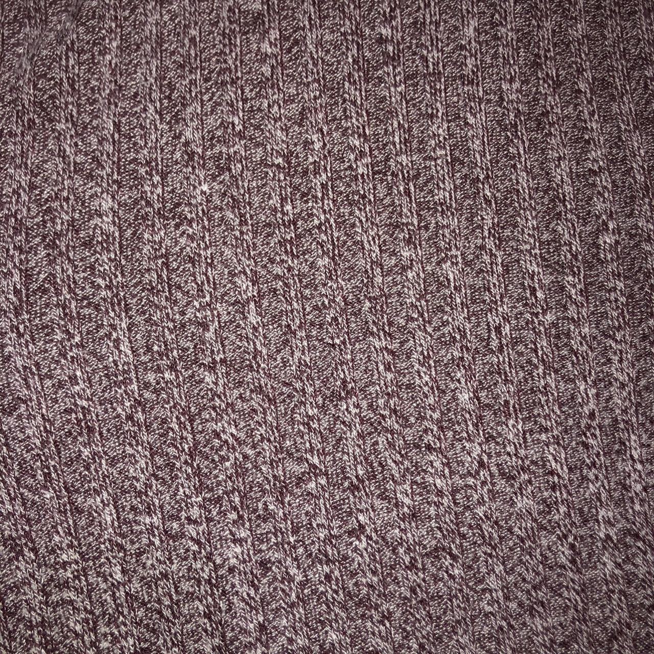 Cropped turtle neck sweater ribbed red and white... - Depop