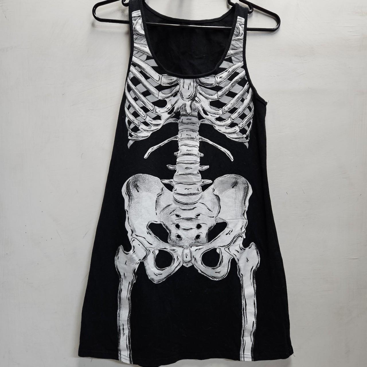 Spooky Skeleton tank top mini dress from Spirit... - Depop