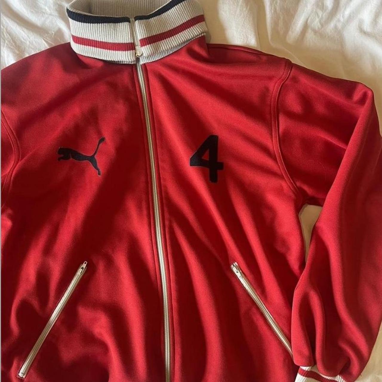 Rare vintage puma number 4 zip up track... - Depop