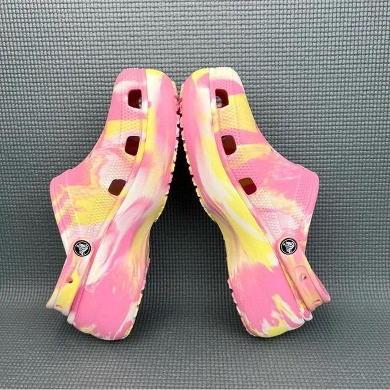 Crocs Classic Platform Marbled Clog Slip On Womens... - Depop