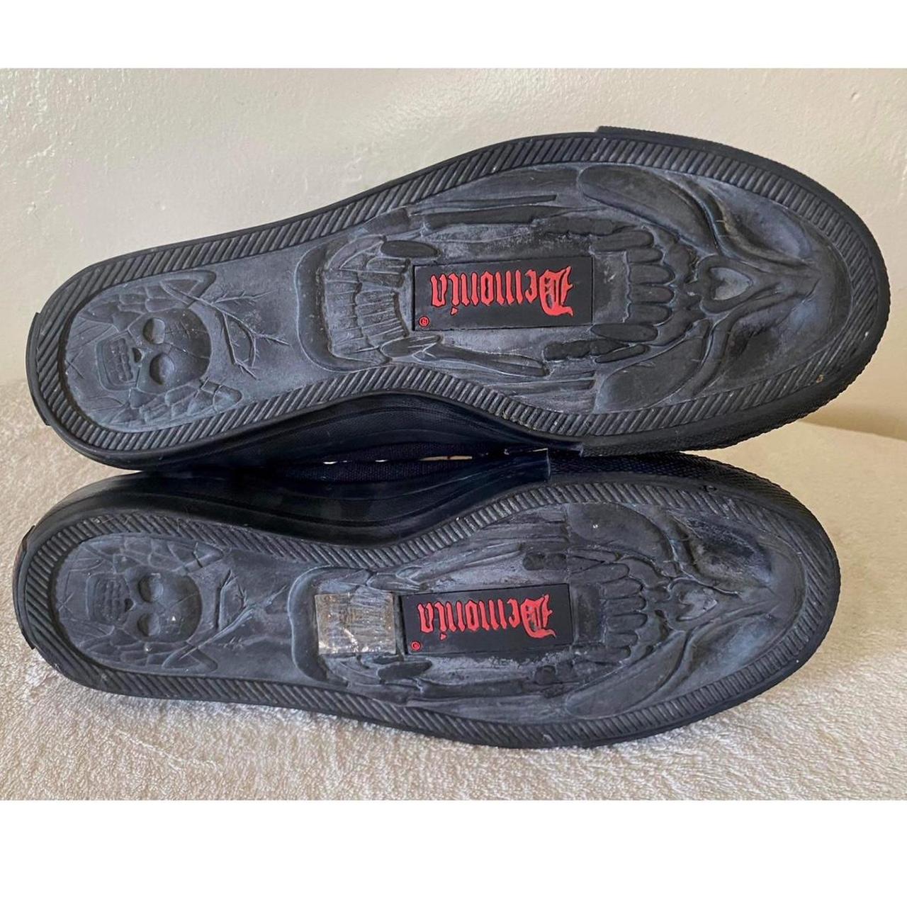 Demonia deviant-207 red stitching, mens... - Depop