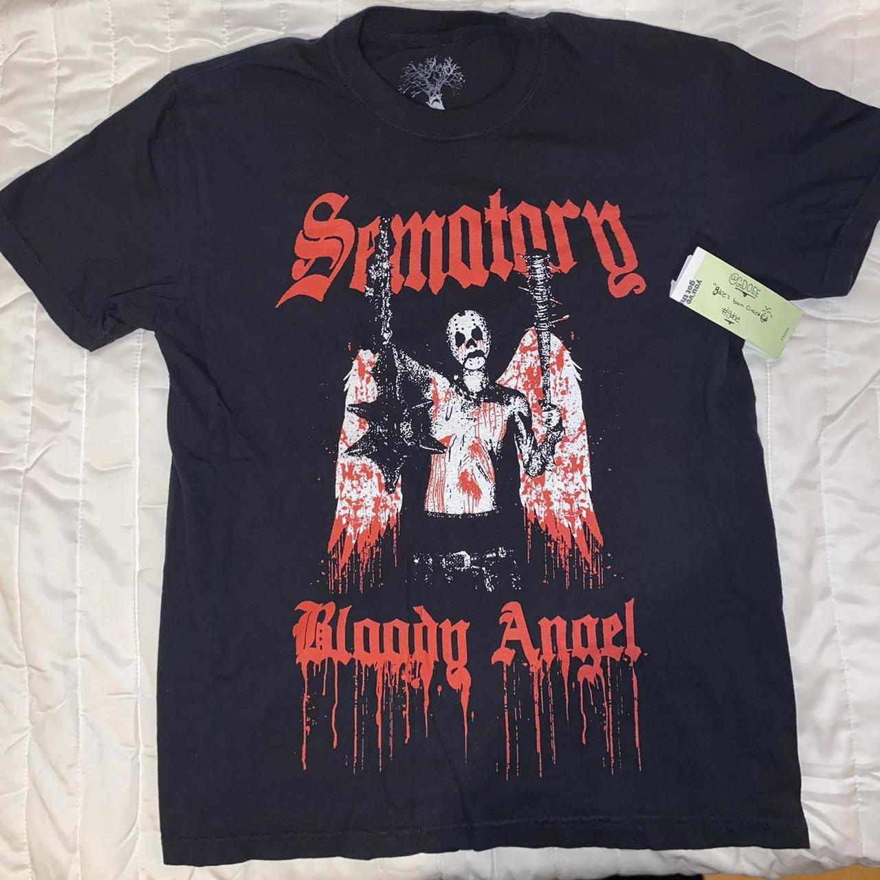 Sematary Wire Bat/Spike Ball Tee Shirt From the... - Depop