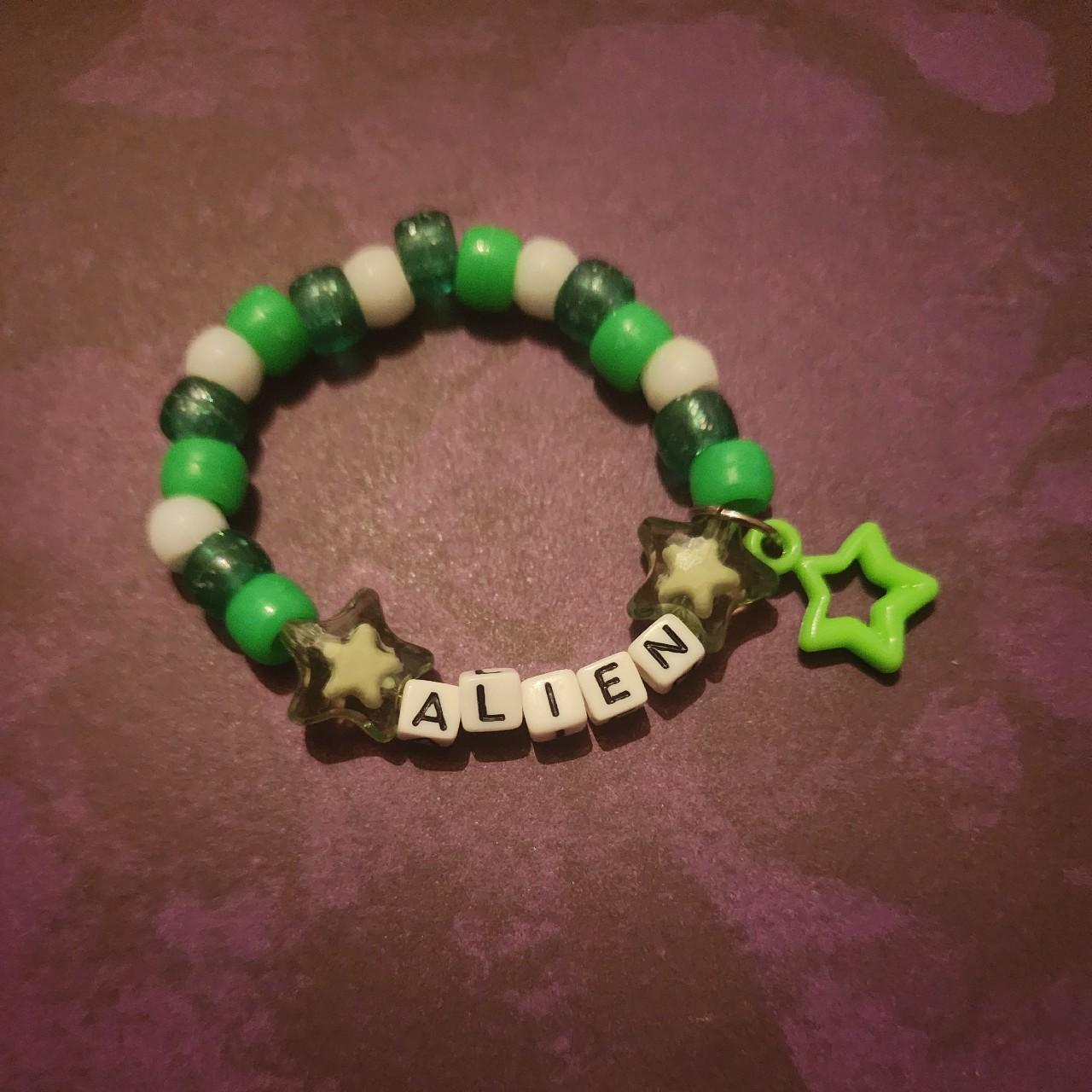 Alien Kandi Single With star charm made to order... - Depop