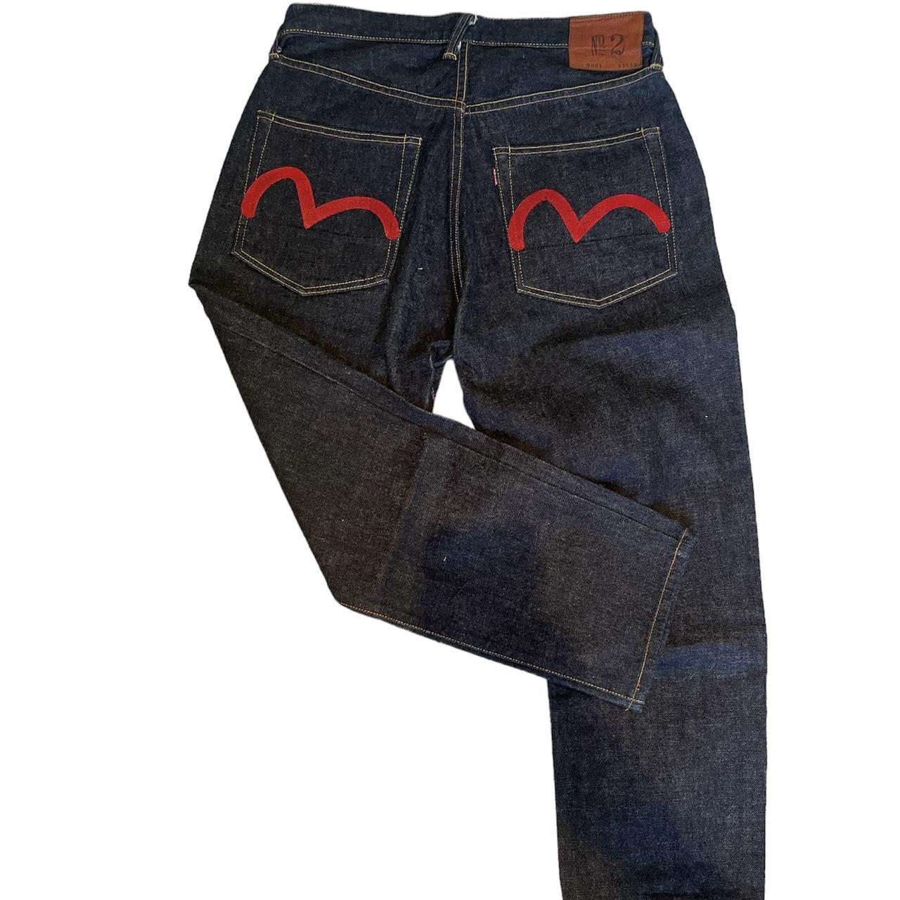 - Evisu baggy jeans - Waist 32 made in Japan -... - Depop