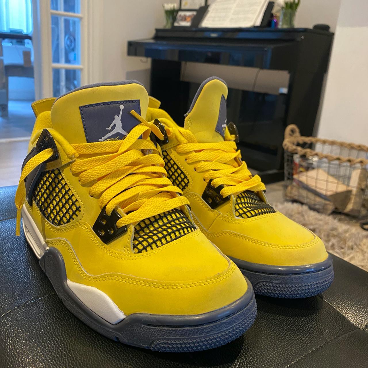 Jordan 4 Lightening Yellow Size UK 5.5 Used but kept... - Depop