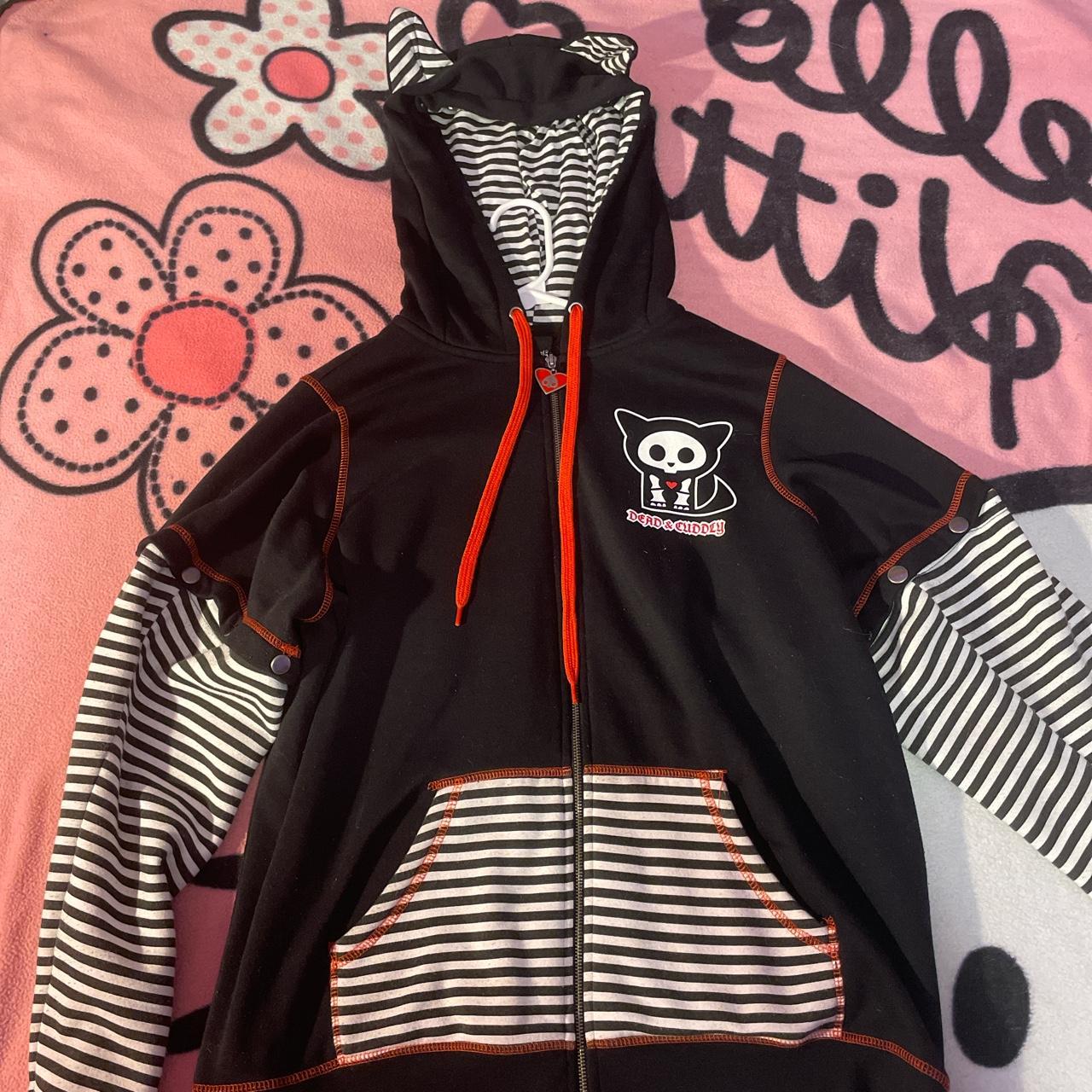 Hot Topic Men's Red and Black Jacket | Depop