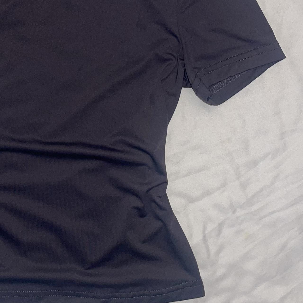 skims dupe slim fit tee navy blue size S never worn... - Depop