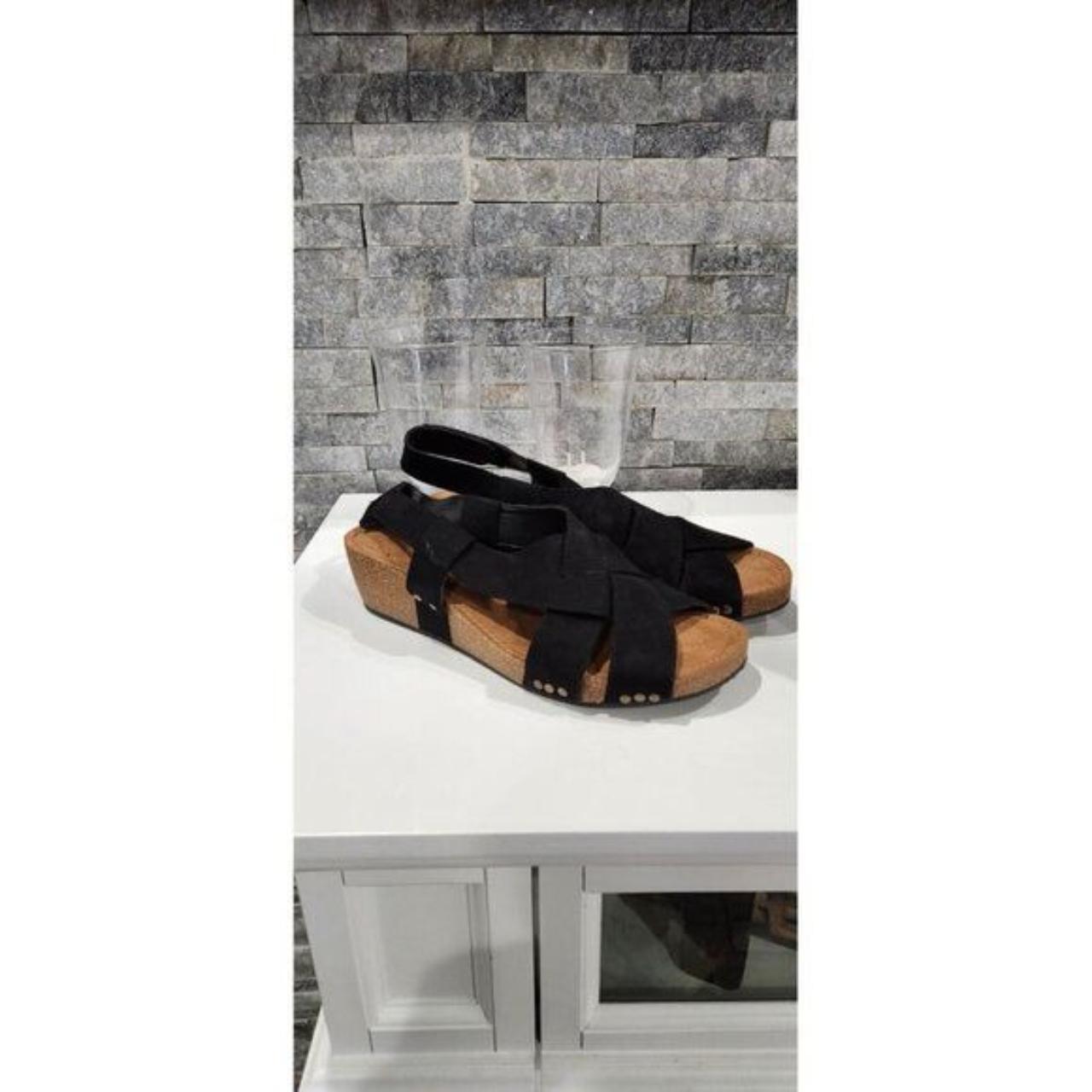ME TOO SANDALS COLOR BLACK MEMORY FOAM TEXTILE SIZE... - Depop