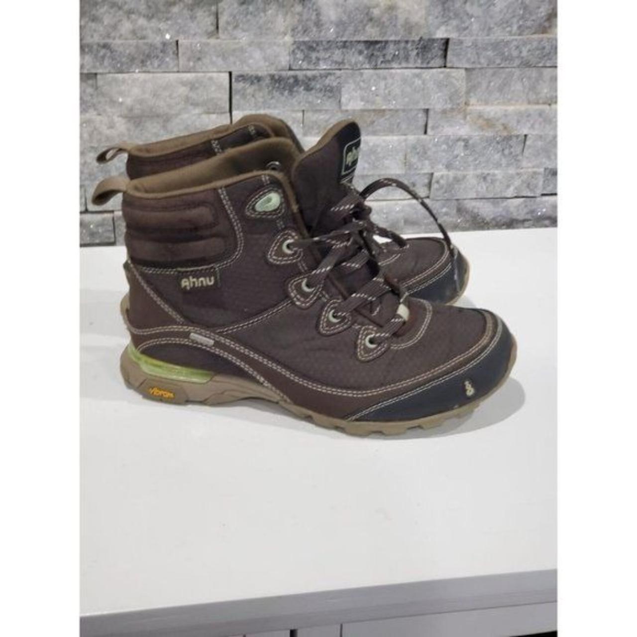 VIBRANT AHNU WATERPROOF SHOES FABRIC COLOR BROWN... - Depop