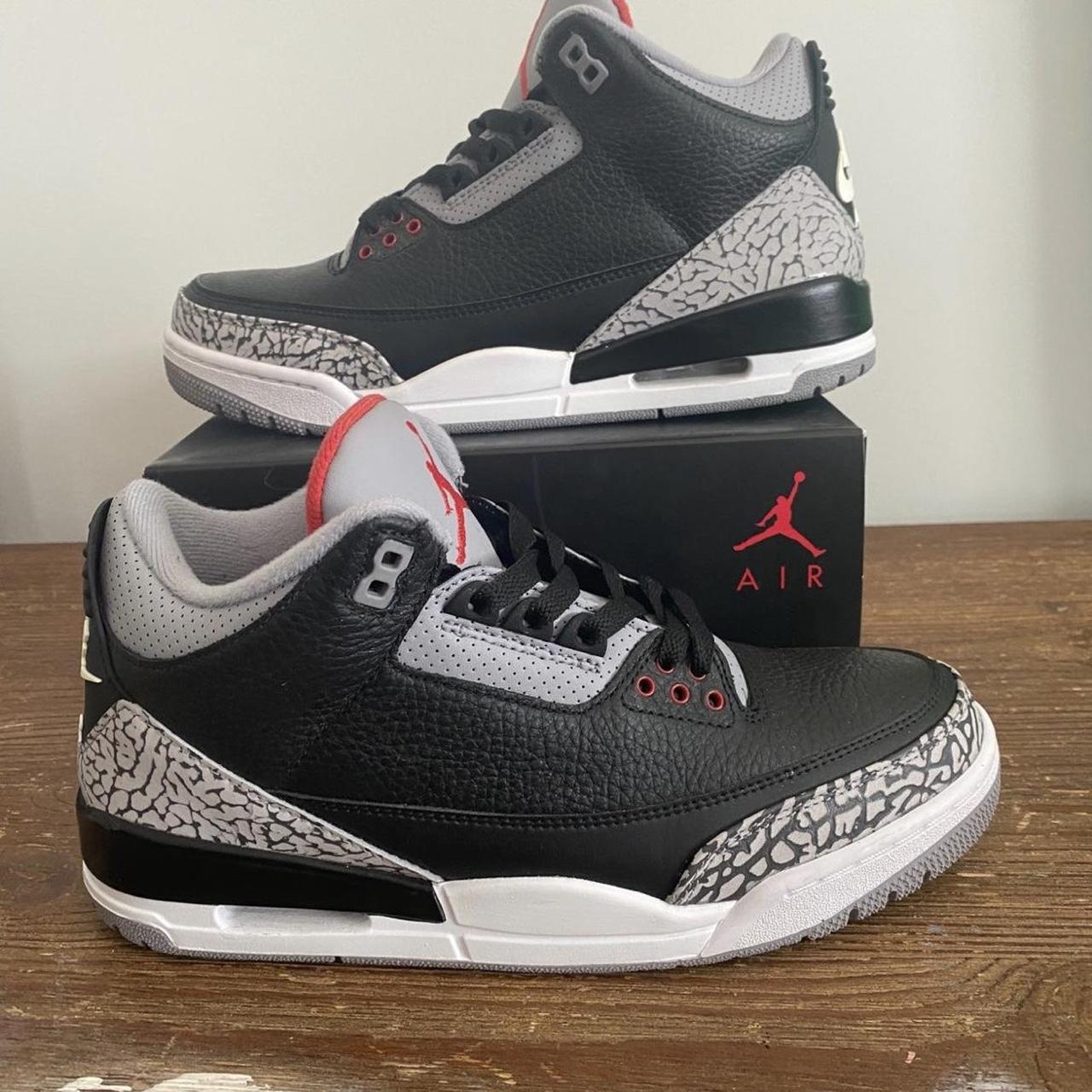 jordan 3 cement no box that’s another box in pocture - Depop