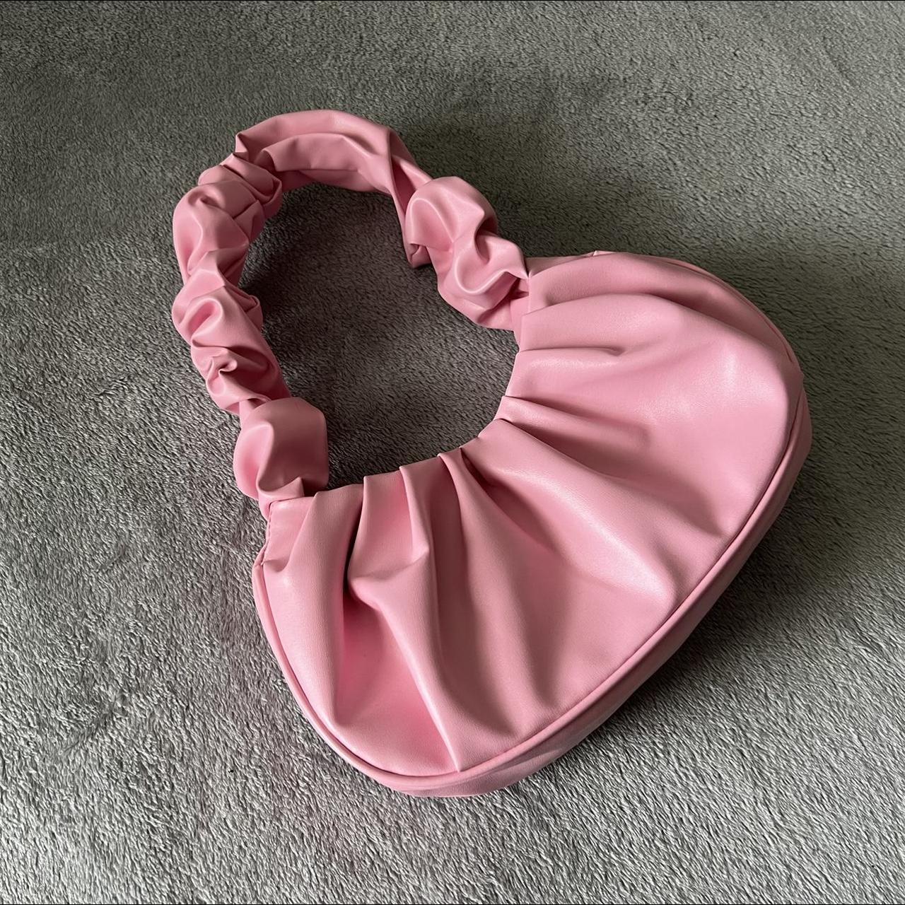 - Brand new pink ruched handbag, simple and cute! -... - Depop