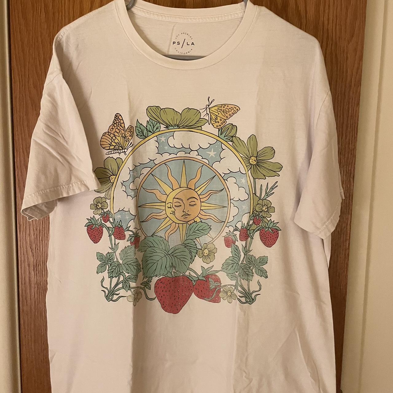 PACSUN loose-fitting graphic tee 🌼 hippie indie... - Depop