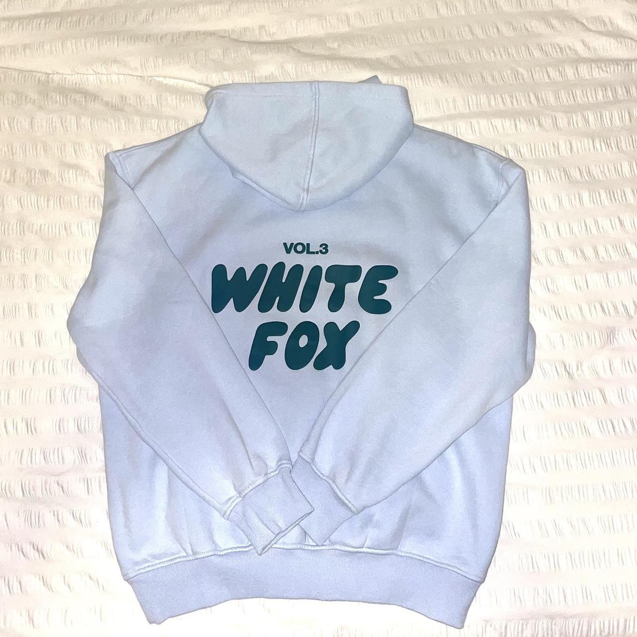 White Fox Jumper S/M Colour - Ice Barely worn - Depop