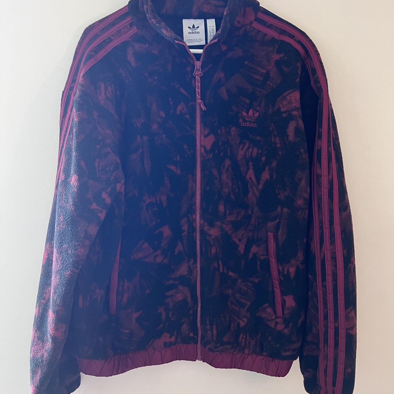 Adidas All over print Fleece zip up. A super dope... - Depop
