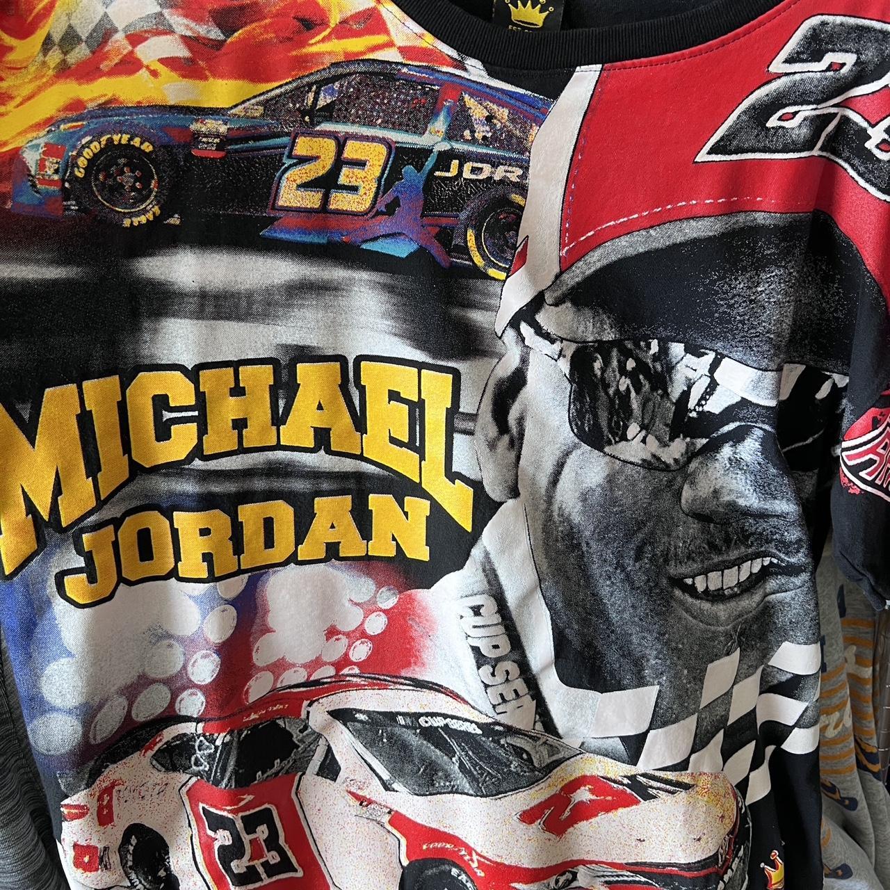 Crazy Michael Jordan NASCAR AOP Thailand print... - Depop