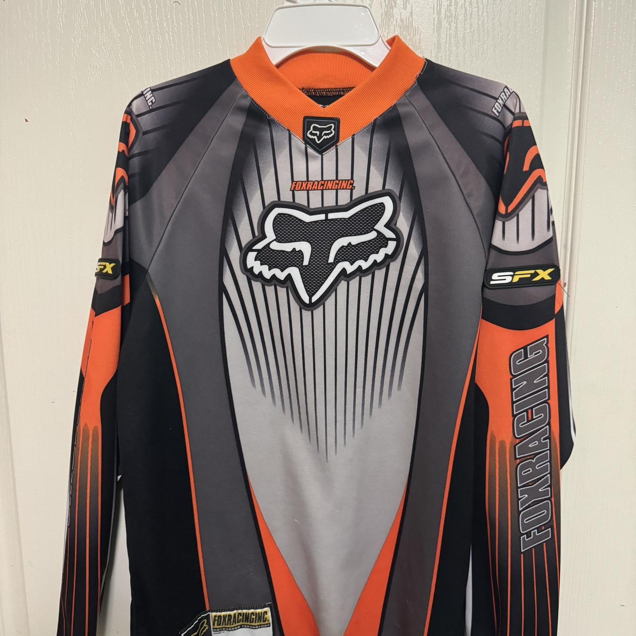 FOX MOTORSPORT JERSEY SIZE KXL (kid XL) 2000s Jersey... - Depop