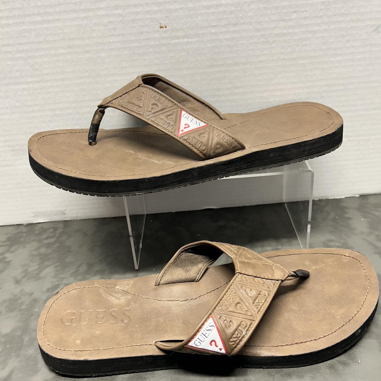 Guess slides they just are large I would say a men’s... - Depop