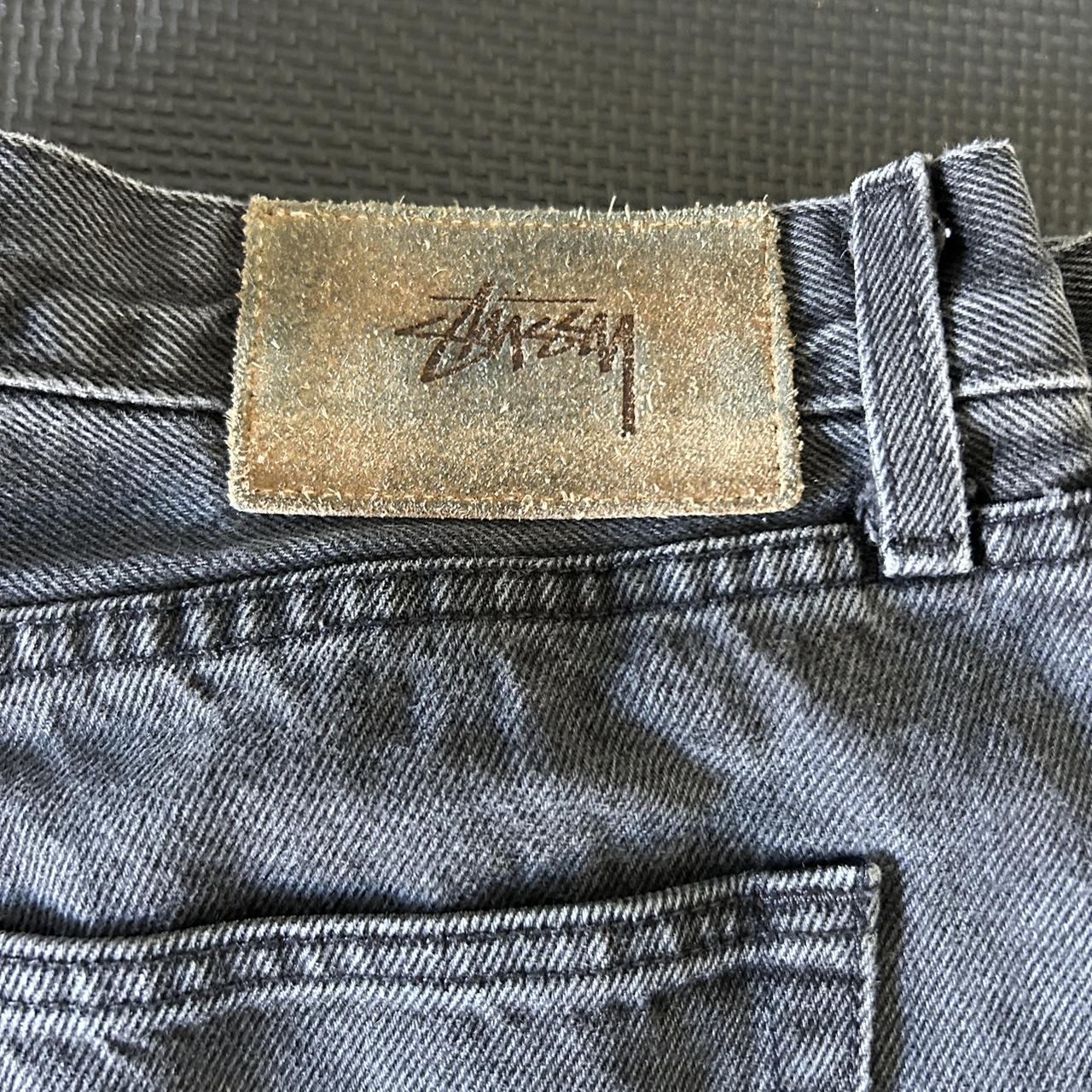 Black Stussy jeans with baggy fit Size 34/32... - Depop