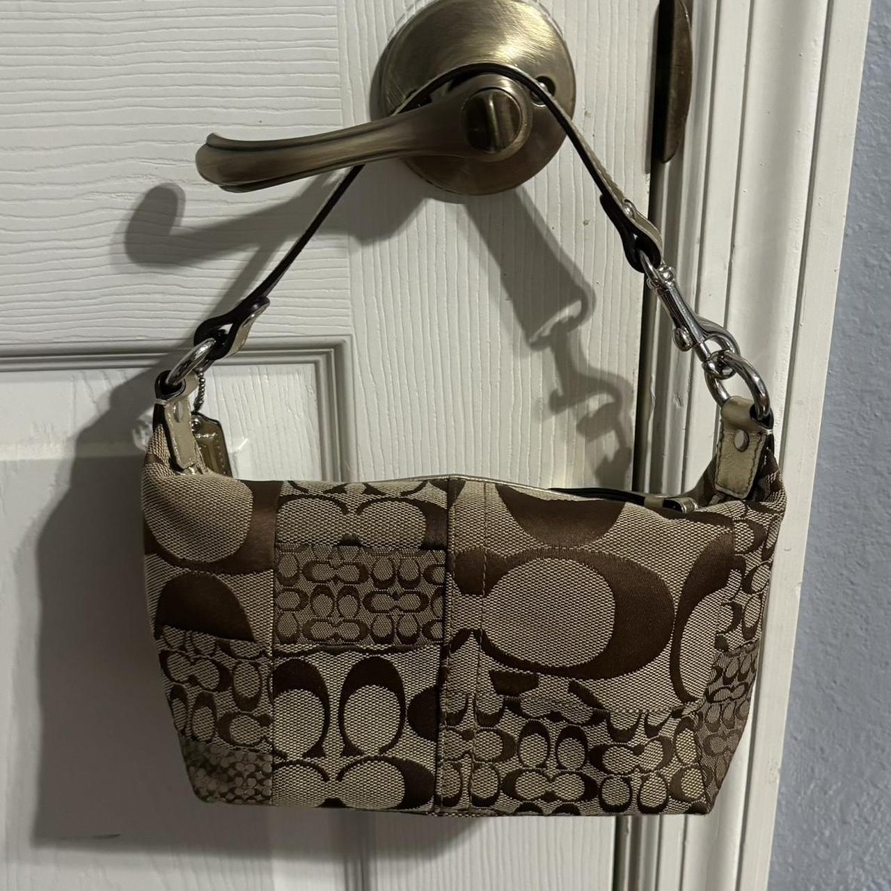 vintage coach pochette patchwork purse. perfect... | Depop
