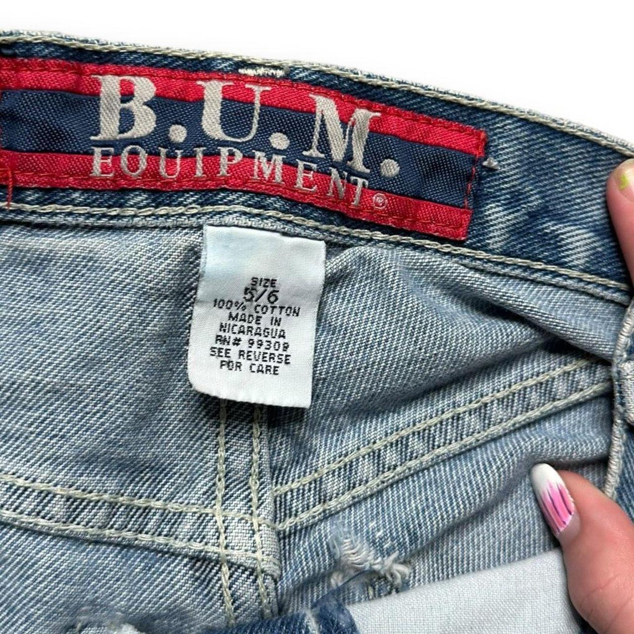 B.U.M. Equipment Women's Medium Wash High Rise... - Depop