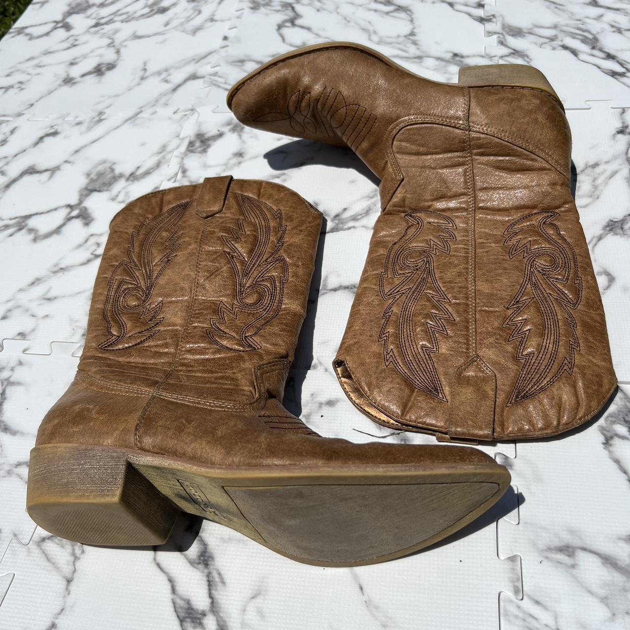 Coconut by Melissa cowgirl boots Lightweight faux... - Depop