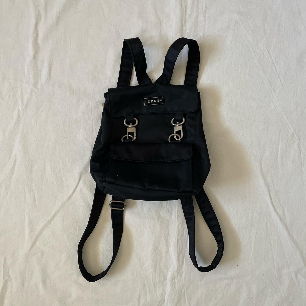 Vintage DKNY mini backpack with adjustable straps.... - Depop