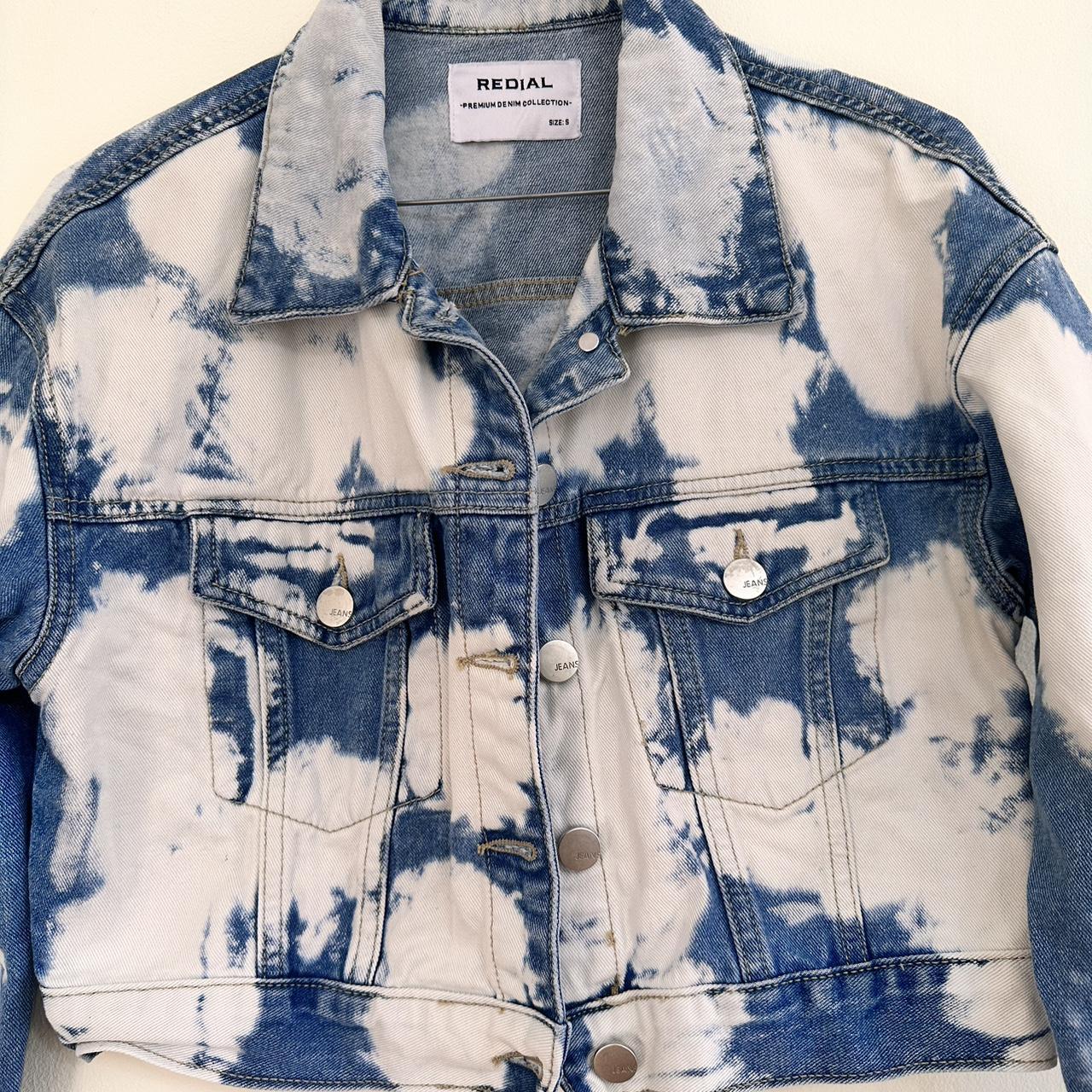 Women's Blue and White Jacket | Depop