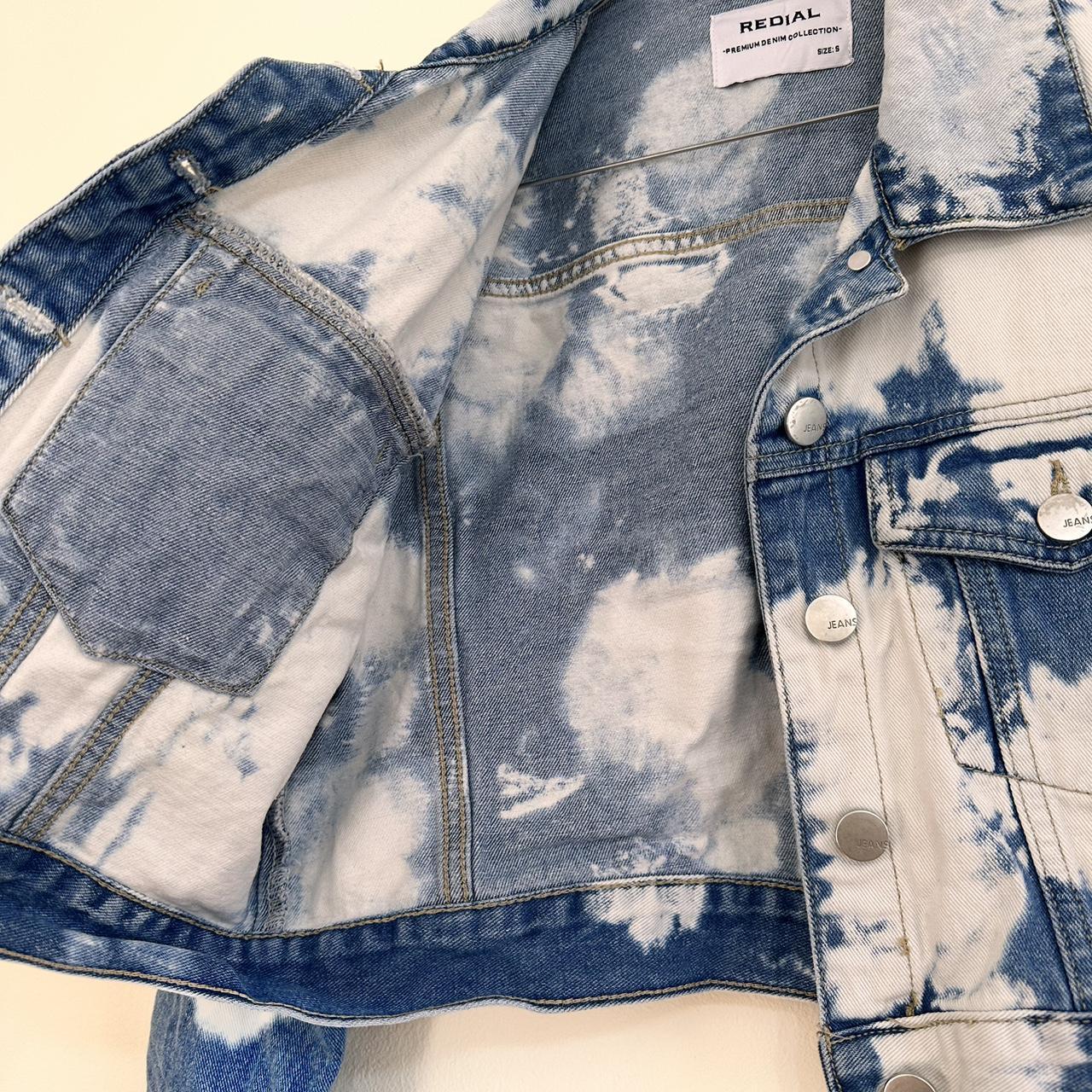 Women's Blue and White Jacket | Depop