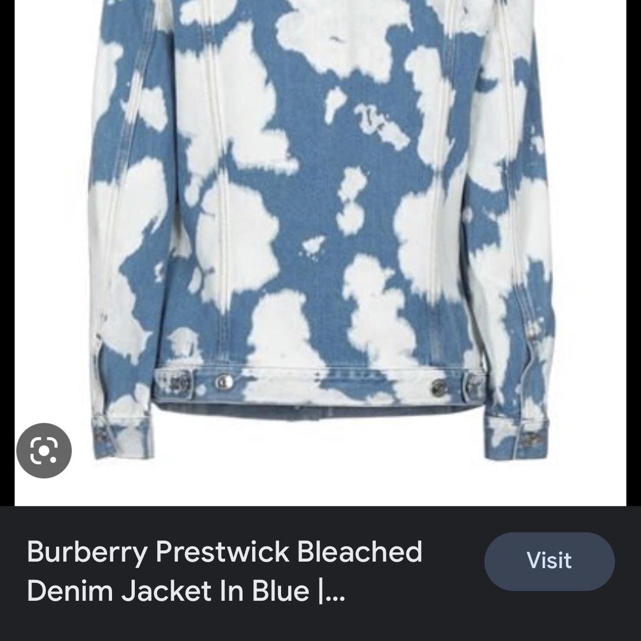 Women's Blue and White Jacket | Depop