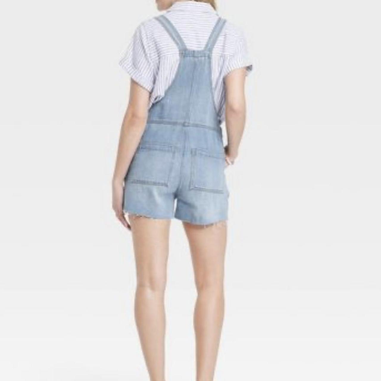 Women's Denim Boyfriend Shortalls - Universal... - Depop