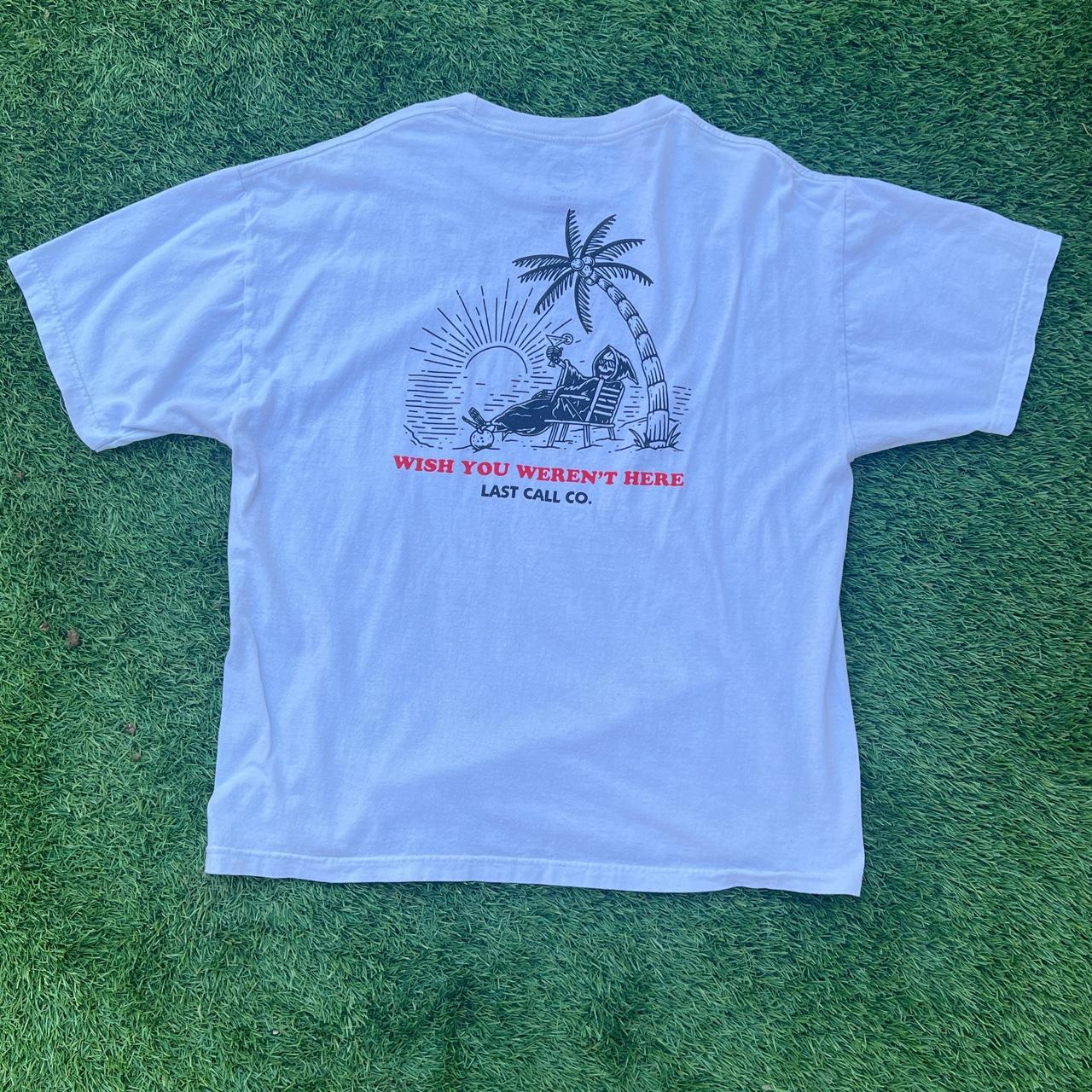 White Last Call Shirt - Large - Good Quality - No... - Depop